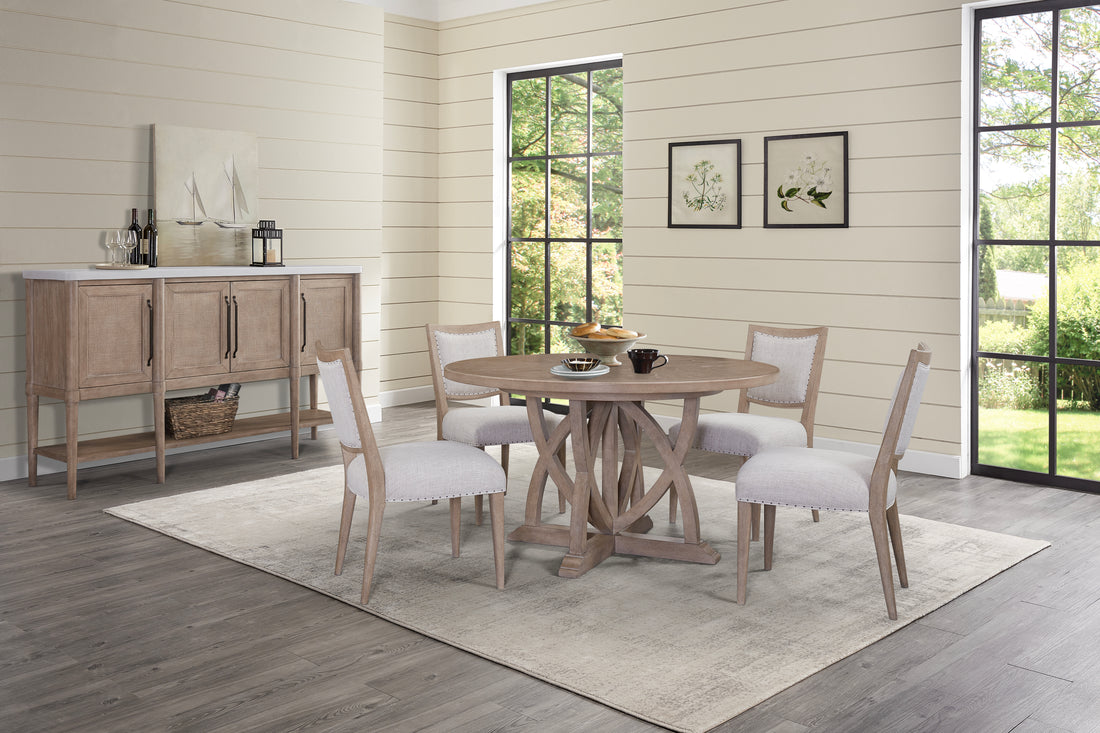 Round Dining Table with Leaf – Citrus Heights